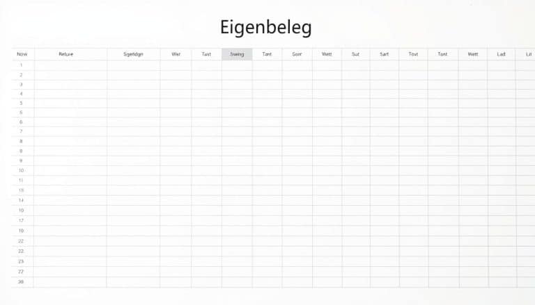 Eigenbeleg Excel Vorlage kostenlos downloaden